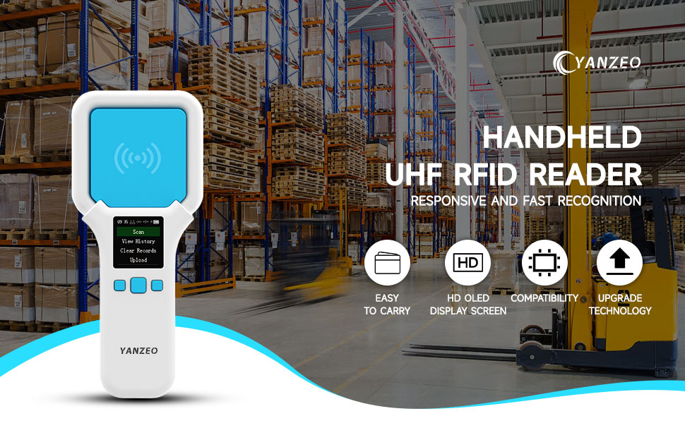 YANZEO SR300 UHF RFID Reader – Wireless Handheld Inventory Scanner Yanzeo